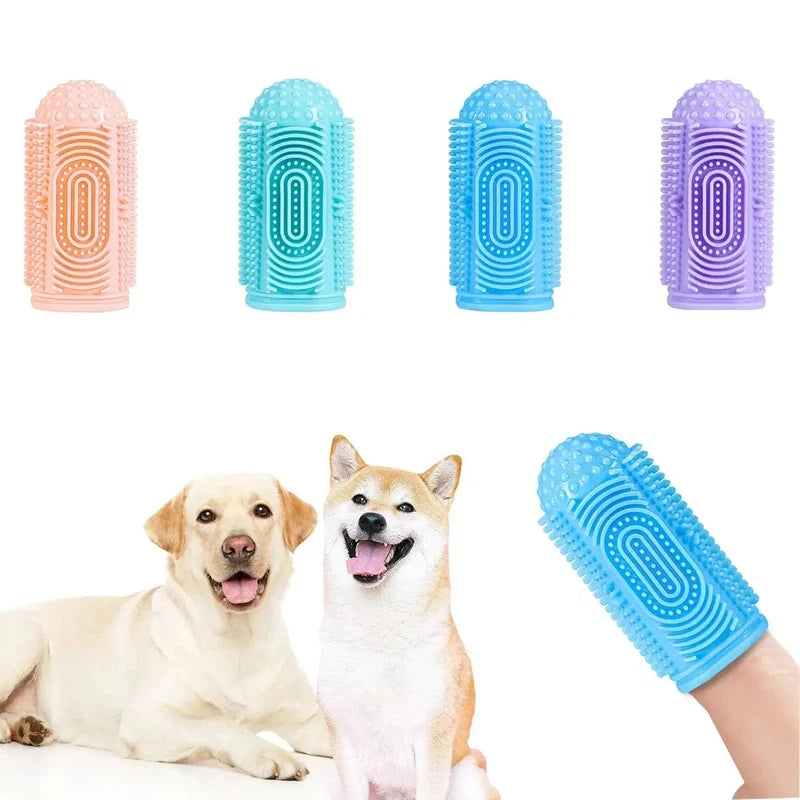 4-Pack Dog Finger Toothbrush Kit for Easy Dental Care – Poochi Paws